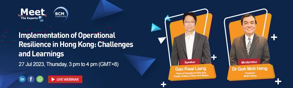Implementation of Operational Resilience in Hong Kong: Challenges and ...