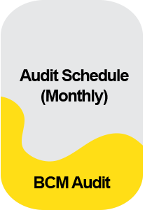 Audit Schedule (Monthly)