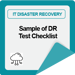 Appendix K: A Sample of DR Test Checklist