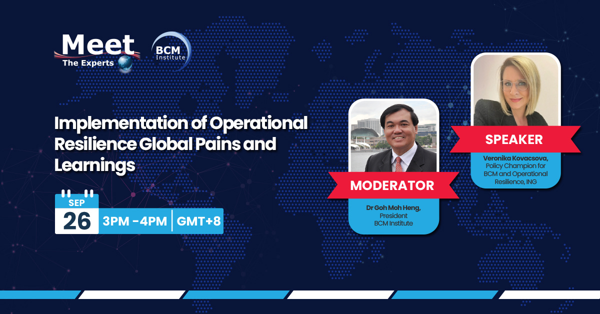 [MTE] [Sep 2024] [P2] Implementation of Operational Resilience: Global ...