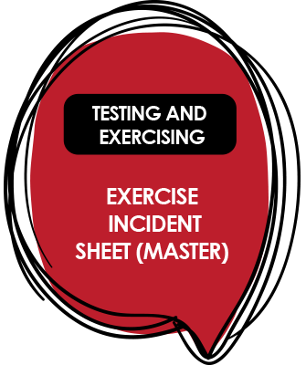 Table of Content [2] for BCM Testing and Exercising