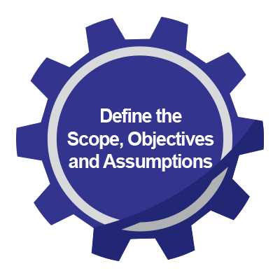 Step 4: Define the Scope, Objectives and Assumptions