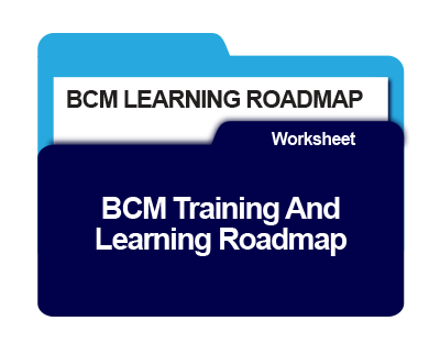 LR 14: Worksheet to Develop BCM Training and Learning Roadmap