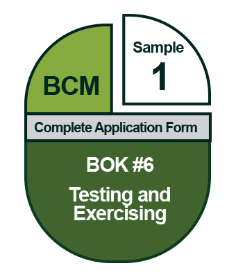 Complete Application Form: Sample BCM BoK 6 TE #1