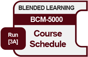 [B-5] [Run 3A] BCM-5000 Course Schedule 2026