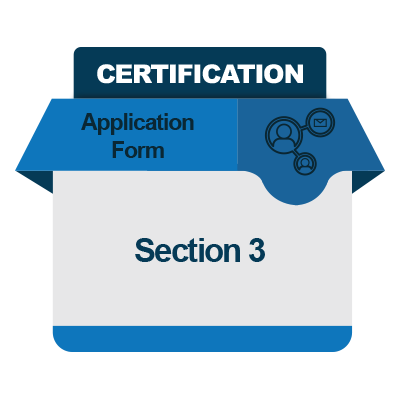 [OR] View Certification Application Form: Section 3