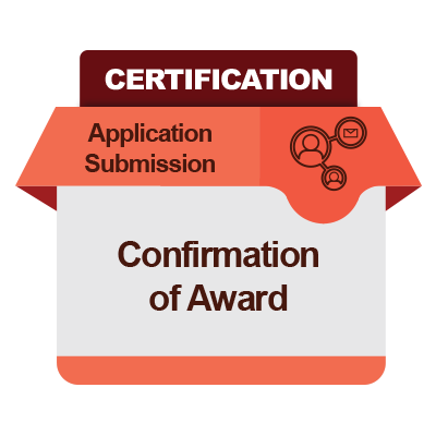 Submit Certification Application: Confirmation of Award