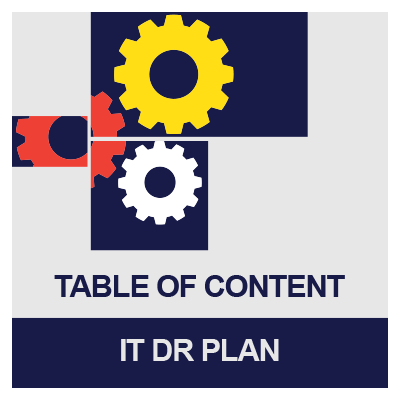 Table of Content of IT DR Plan