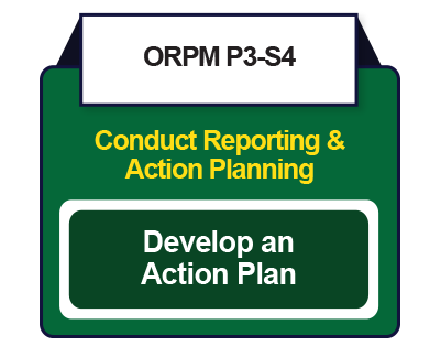 [OR] [P3-S4] [3-3] Conduct Reporting & Action Planning: Develop an ...